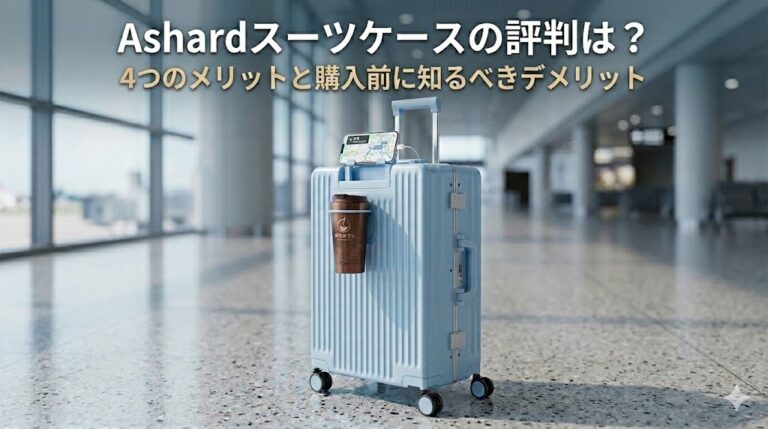 Ashardスーツケースの評判は？4つのメリットと購入前に知るべきデメリット | マミーのTravel Life